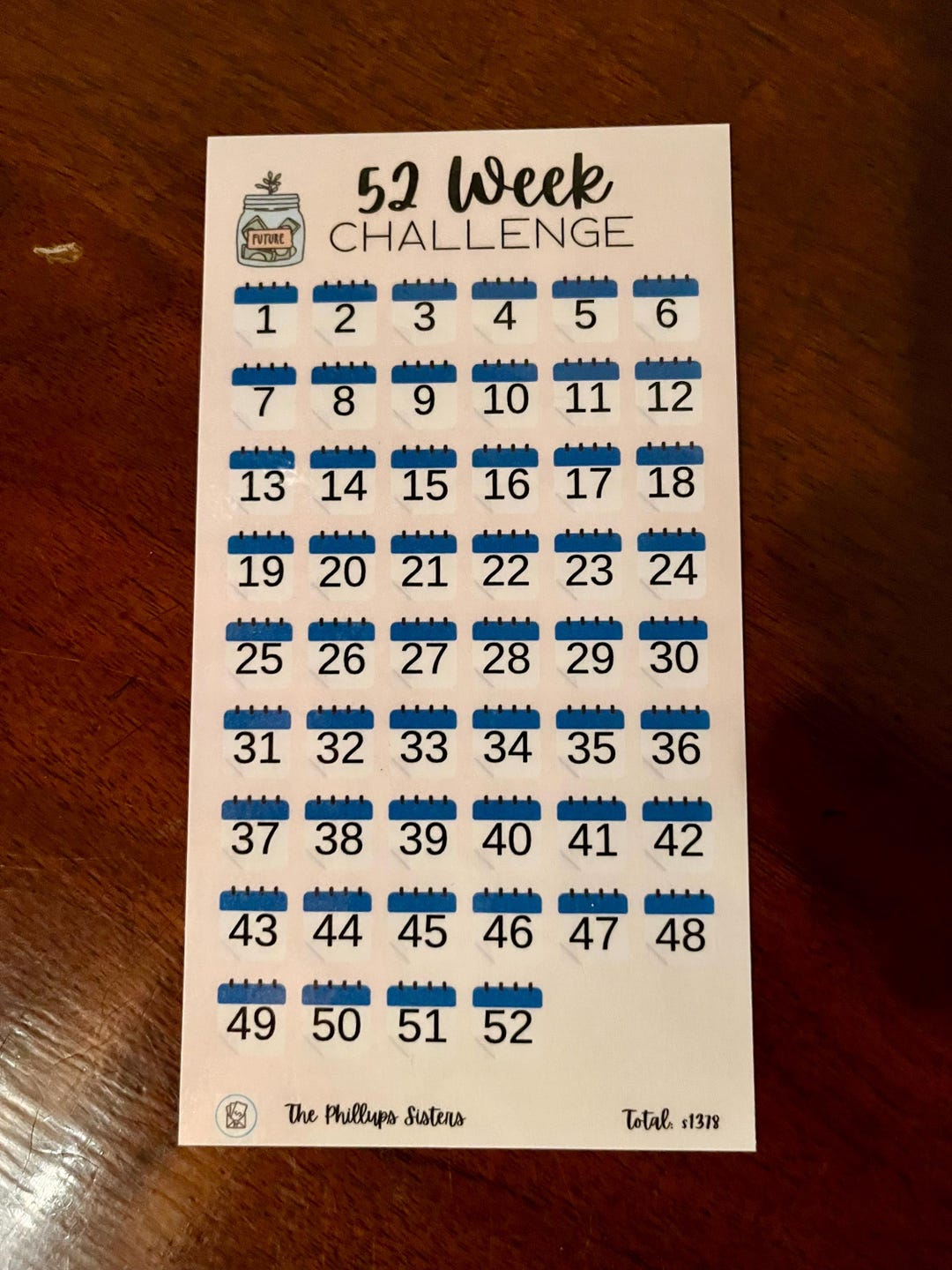 52 Week Printable Challenge - Etsy