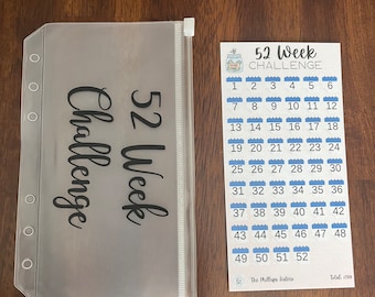 Printable PDF - 52 Week Savings Challenge - Etsy