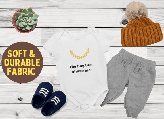 Funny Gangster Baby Onesie the Hug Life Chose Me Parody - Etsy