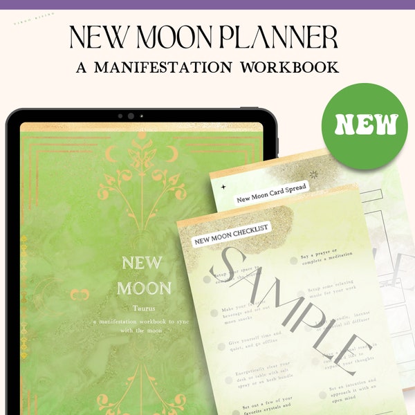 Full Moon Worksheet and Tarot - Etsy