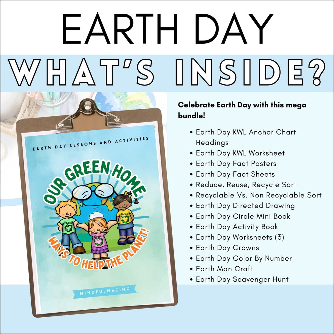 Earth Day Activities for Kids, Earth Day Crafts, Earth Day Posters ...