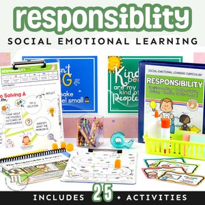Responsibility Lessons | Responsibility Worksheet| Social Emotional ...