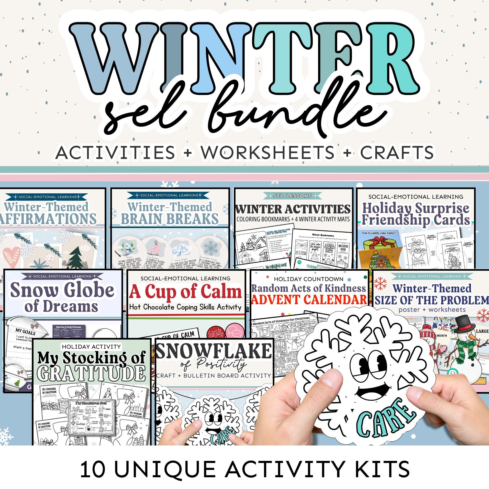 Winter Activities for Kids | Winter Crafts for Kids | SEL Lessons - Etsy