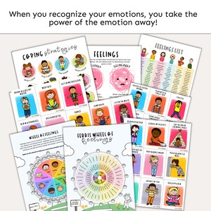 Feelings Wheels | Coping Strategies Poster | Coping Skills Cards ...