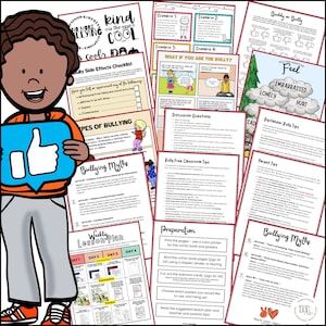 Anti-bullying Activities | Bullying Worksheets + Comic | Positive ...