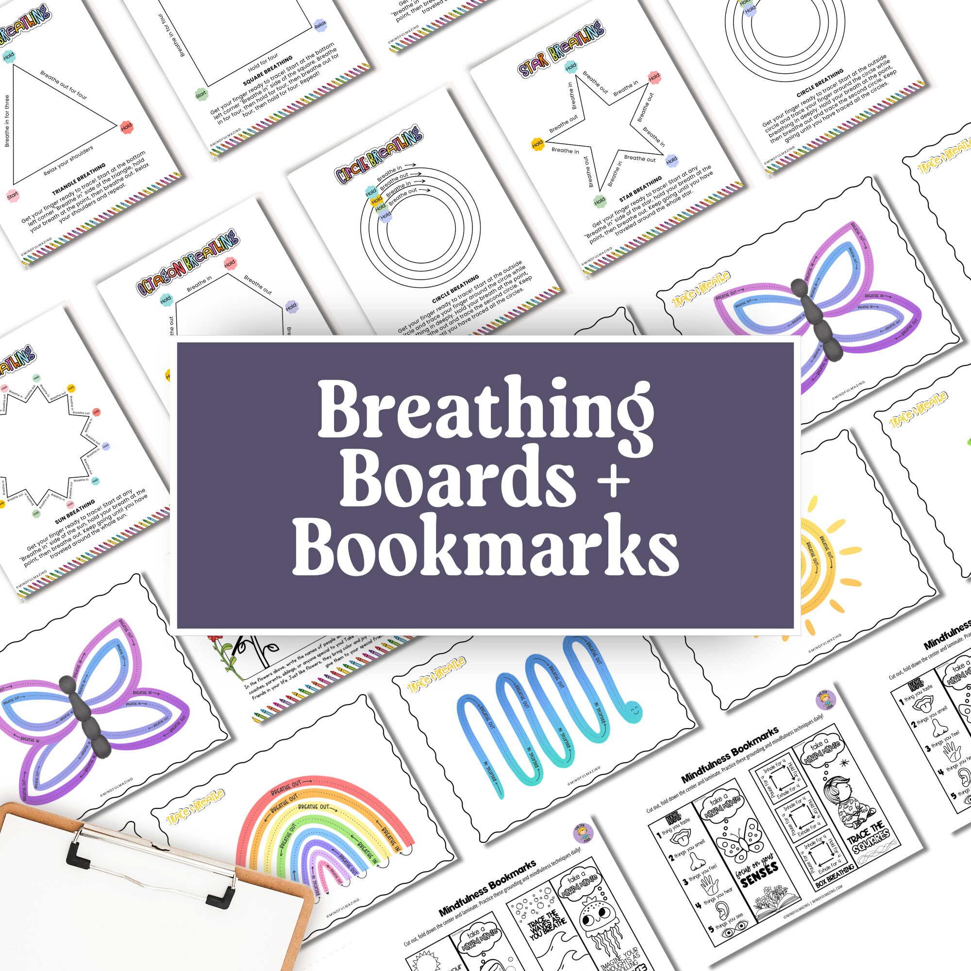 Mindful Breathing Activities for Kids, Breathing Cards, Calming Corners ...