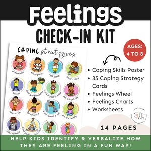 Feelings Wheels | Coping Strategies Poster | Coping Skills Cards ...
