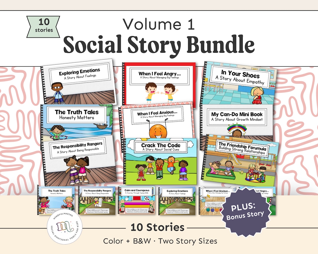 Social Stories Bundle Social Stories Hitting Making Friends Social ...