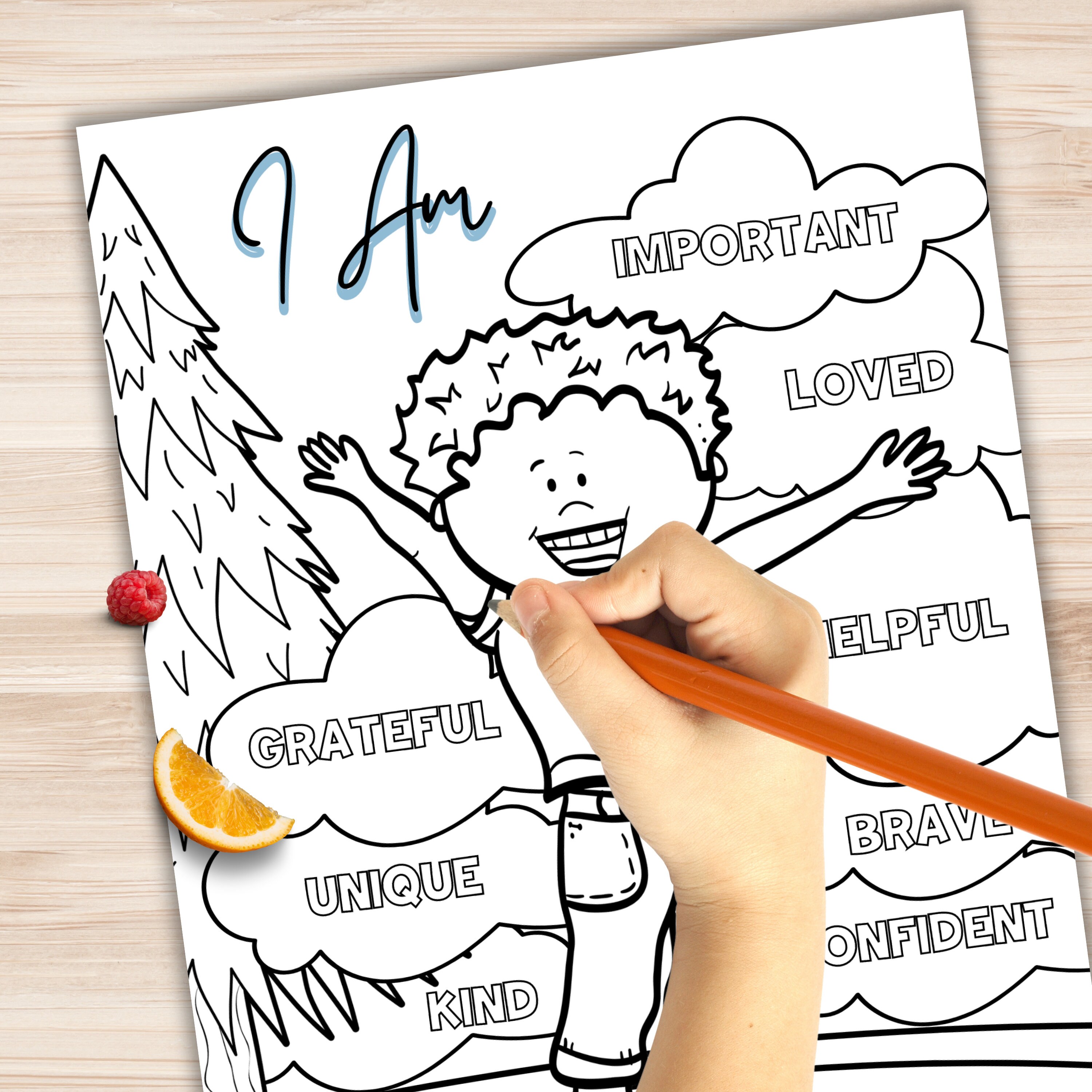 Confidence Self Esteem Printables for Kids Growth Mindset Downloadable ...