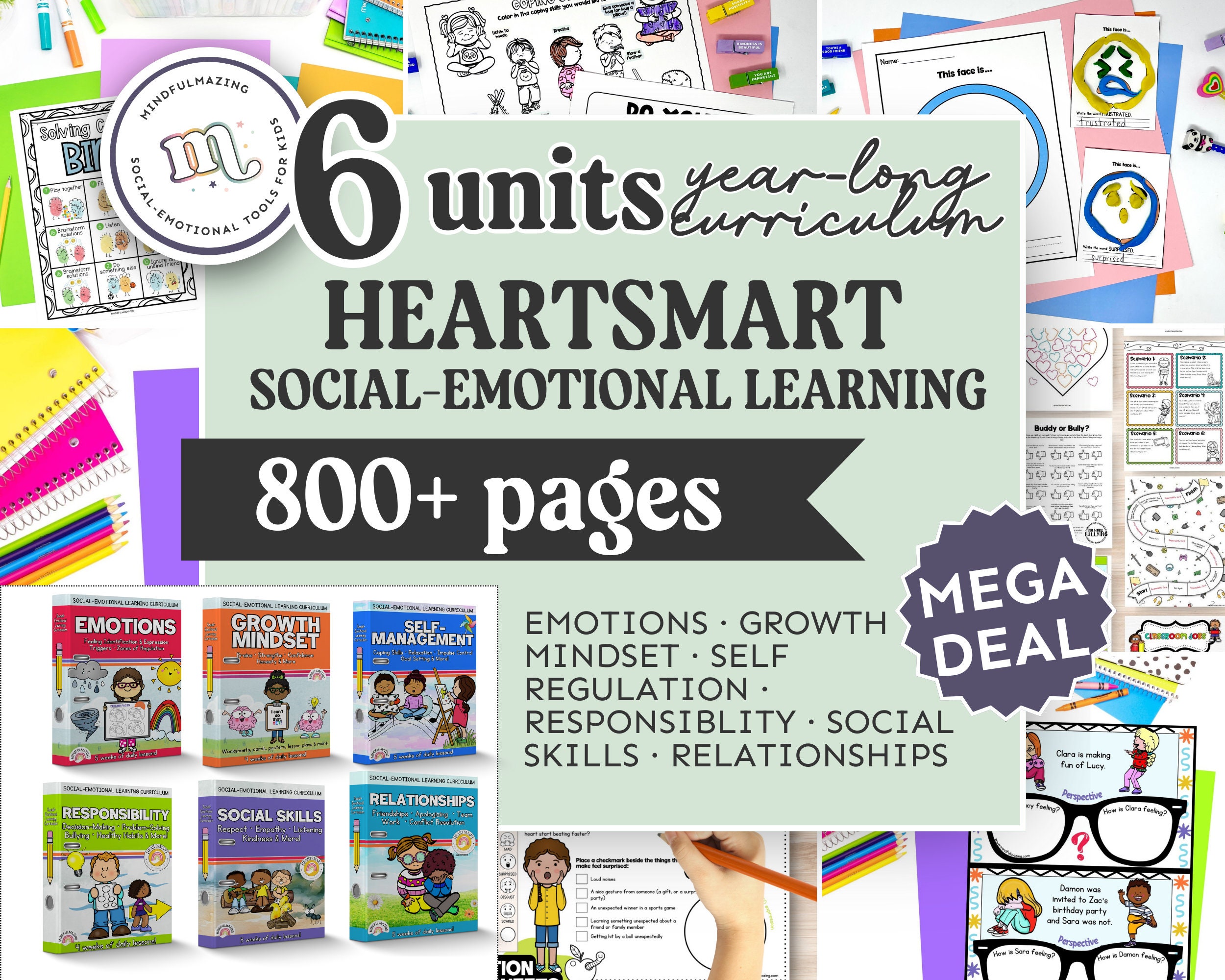 Heartsmart Social Emotional Learning Curriculum - Etsy