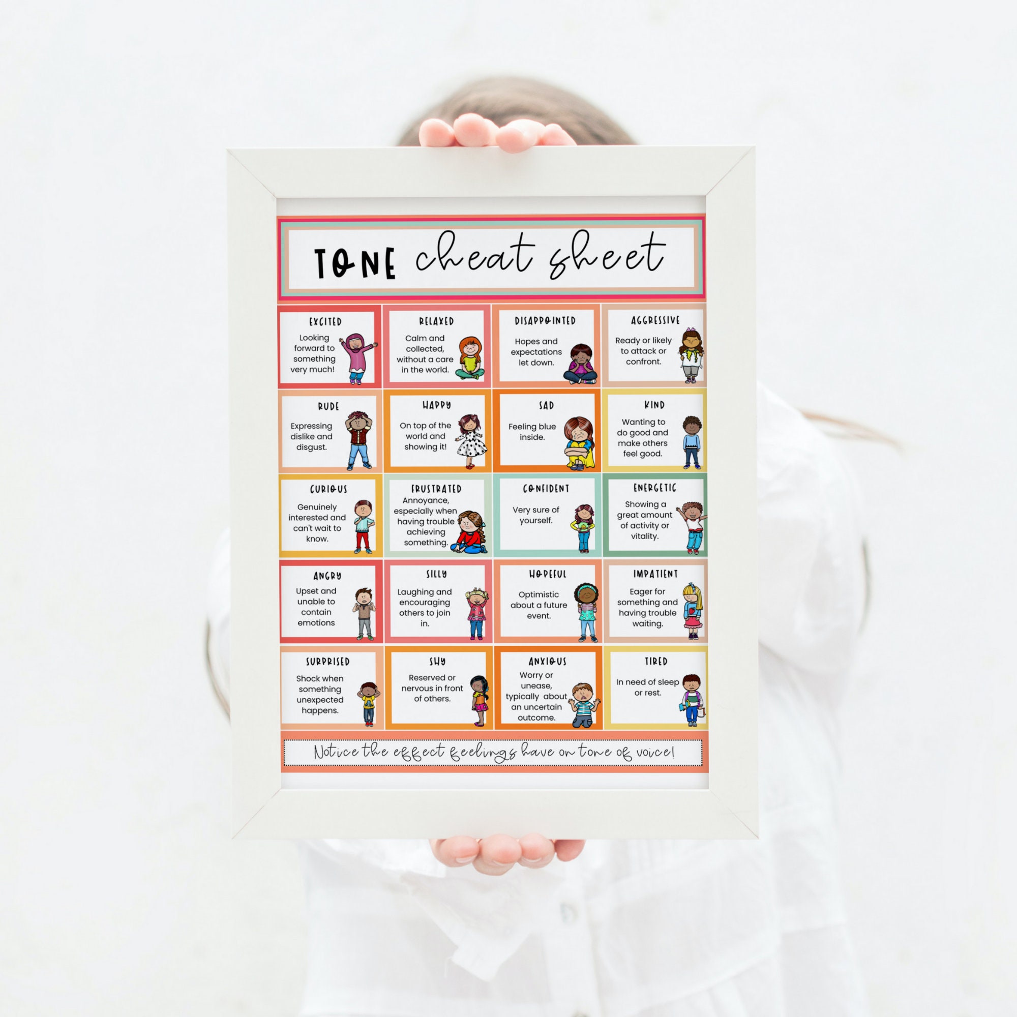 Tone of Voice Cards for Kids | Tone of Voice Scenario Cards | Social ...