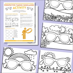 Perspective Taking Worksheets | Sunglasses Activities | Empathy ...
