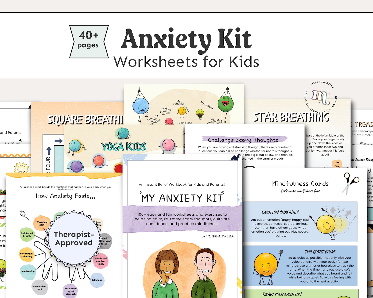 Anxiety Management Activities | Worry Activities | Anxiety Worksheet ...