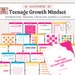 Teenage Growth Mindset Workbook Worksheets, Therapist Resources ...