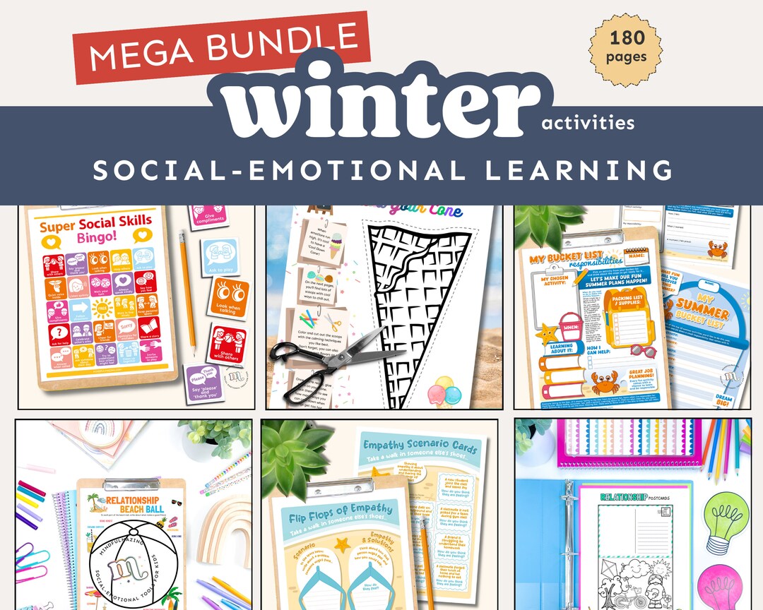 Winter Activities for Kids | Winter Crafts for Kids | SEL Lessons - Etsy