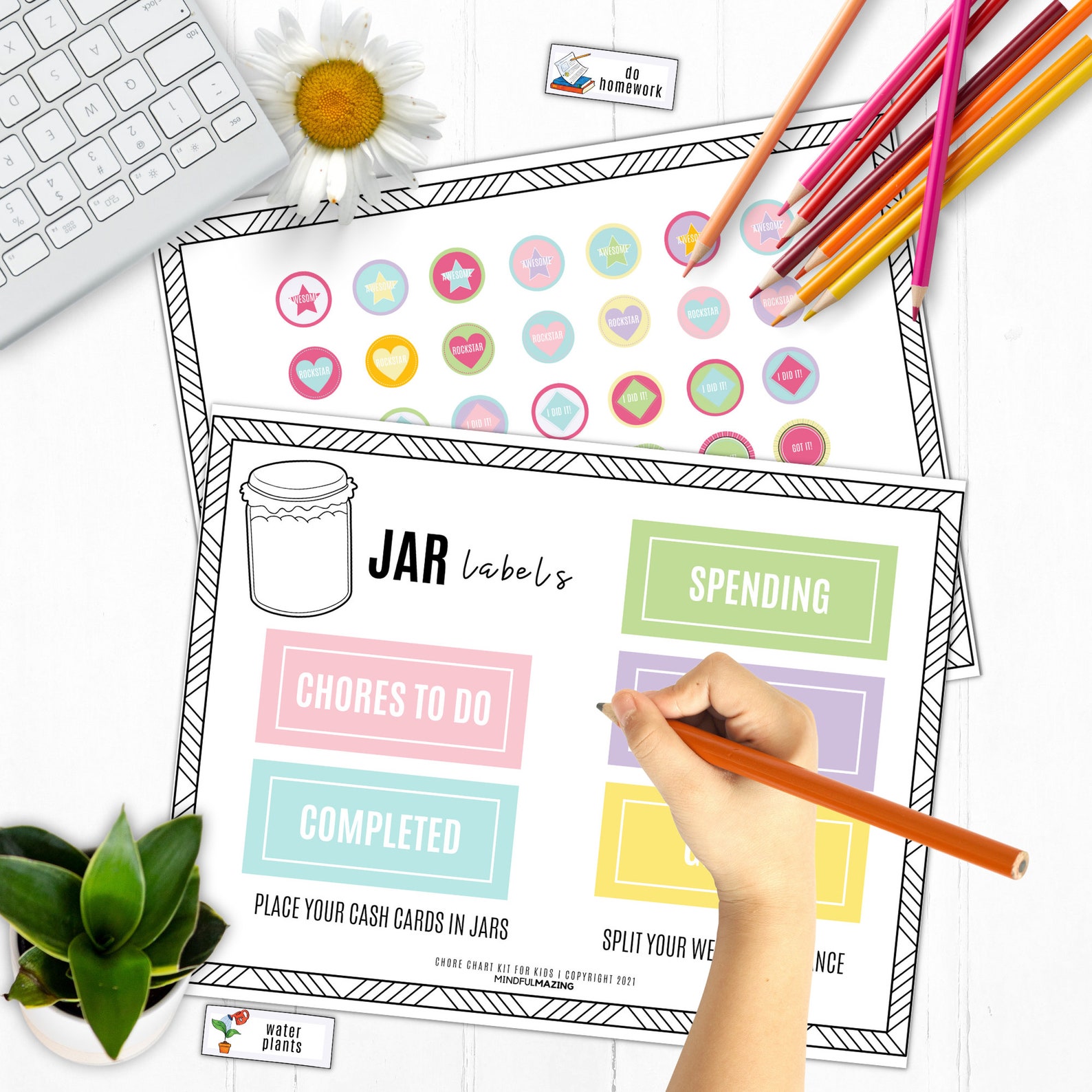 Chore Charts for Kids | Chore Chart Printable | Chore List | Behavior ...