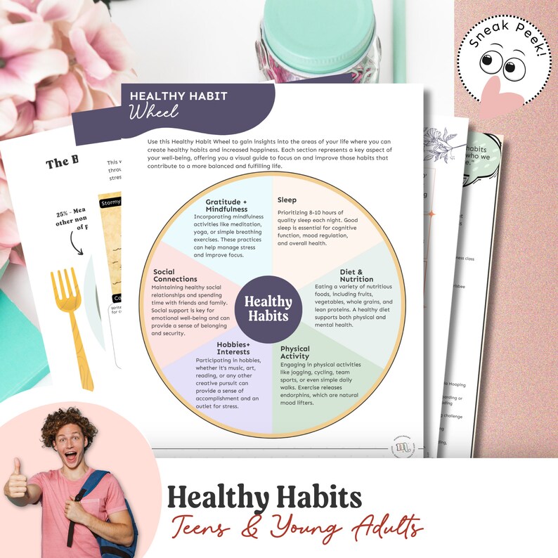 Teen Therapy Mega Worksheet Bundle, Therapy Workbook, Therapist Journal ...