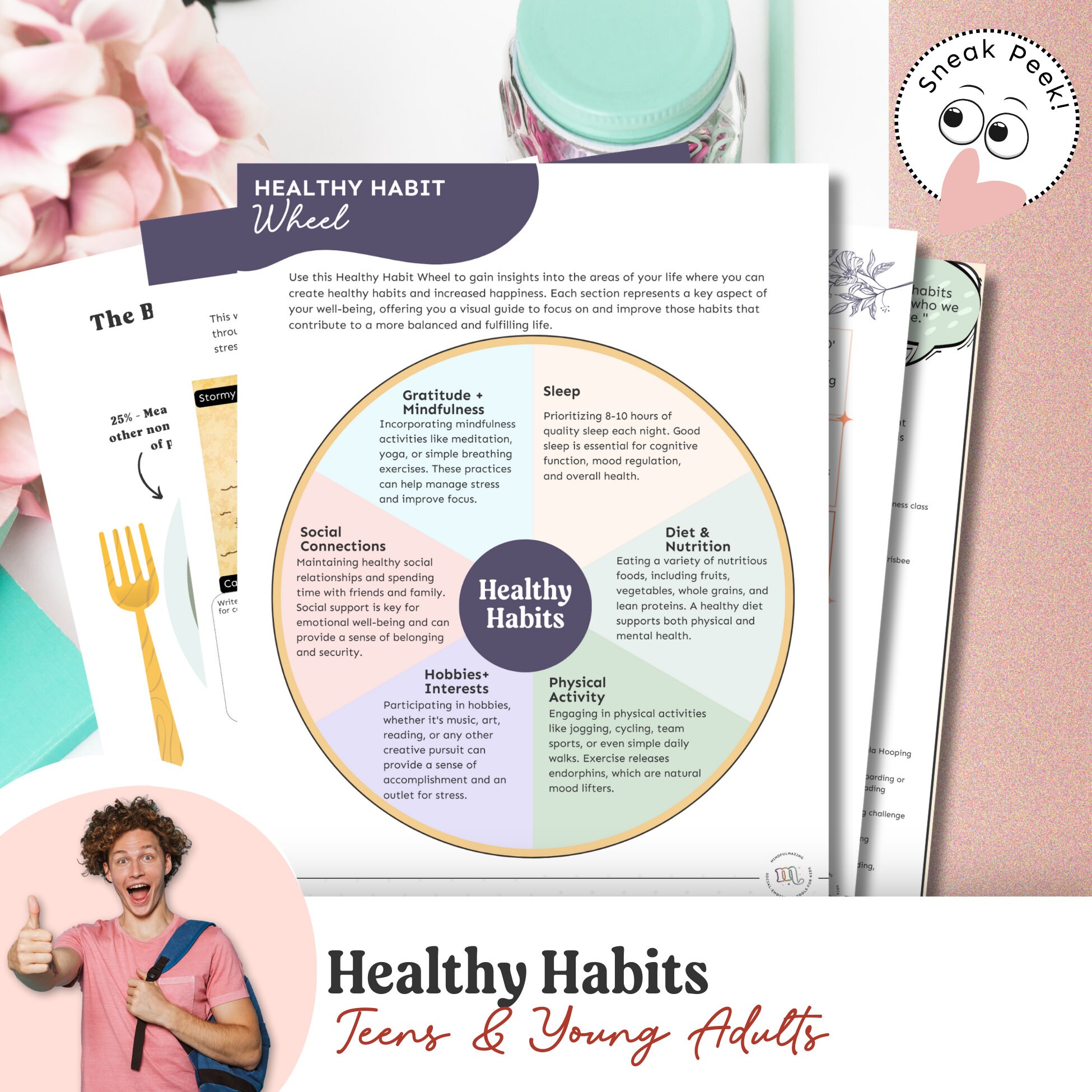 Teen Therapy Mega Worksheet Bundle, Therapy Workbook, Therapist Journal ...