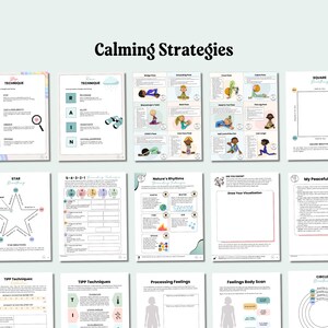 Teen Therapy Worksheets Bundle, Therapist Journal Anxiety, Teenagers ...