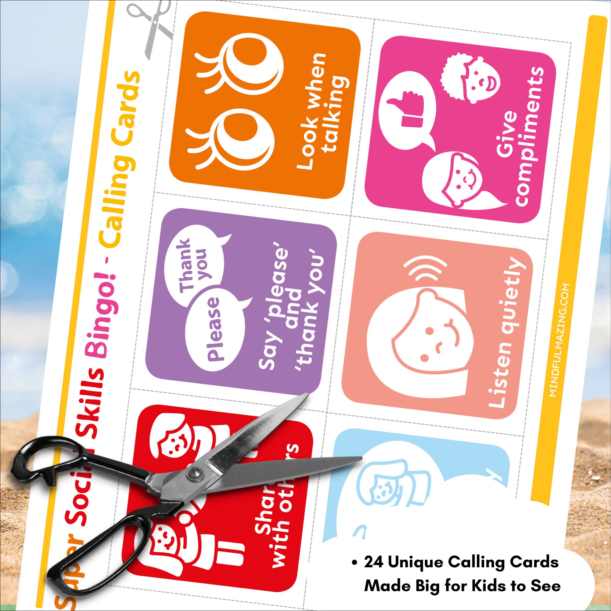 Social Skills BINGO Game | Printable BINGO Game | 30 Players | Social ...