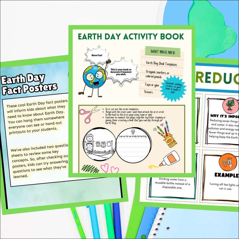 Earth Day Activities for Kids, Earth Day Crafts, Earth Day Posters ...