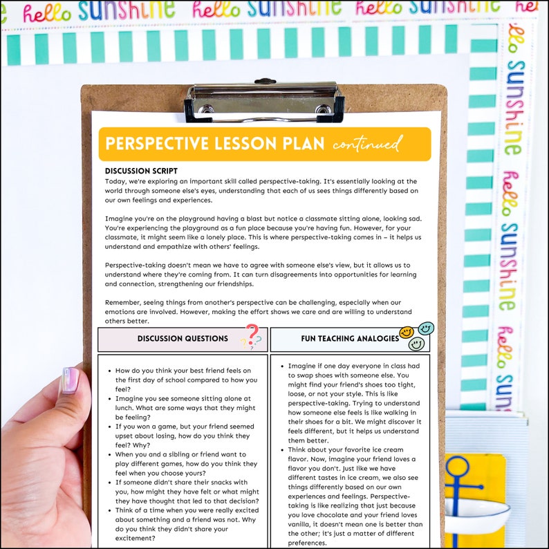 Perspective Taking Worksheets | Sunglasses Activities | Empathy ...