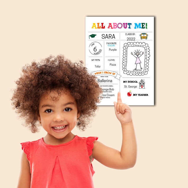 All About Me Worksheets | Back to School Activities | All About Me ...