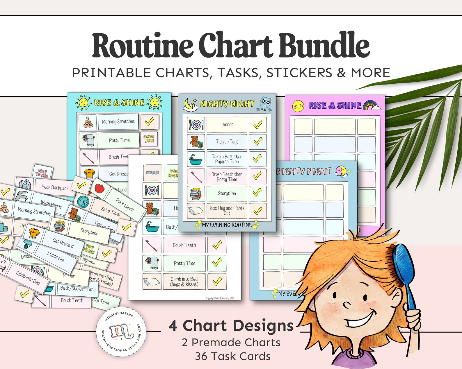 Routine Chart for Kids Routine Chart Printable Routine Chart for ...
