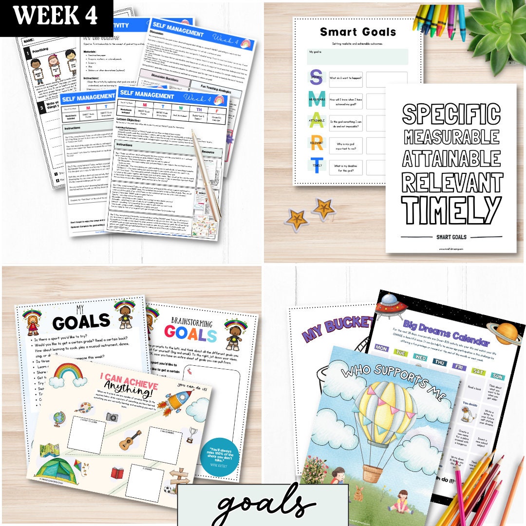 Self-management Social-emotional Curriculum K-2 coping Strategies Goals ...