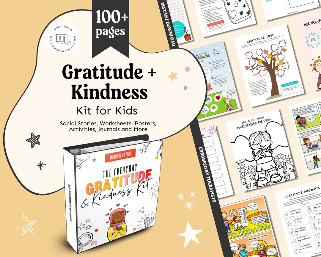 Gratitude Workbook Worksheets, Therapist Resources, Teacher Resources ...