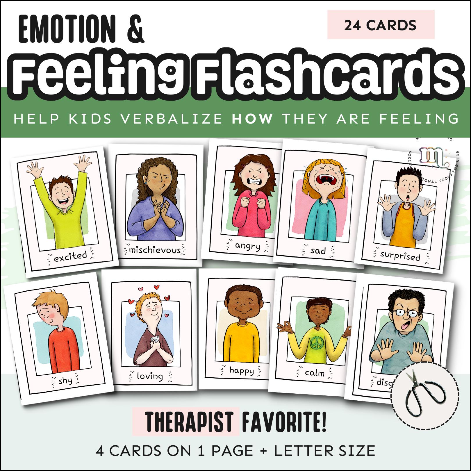 Emotion Flashcards, Feelings Flashcards, Calm Down Corner, Feelings ...