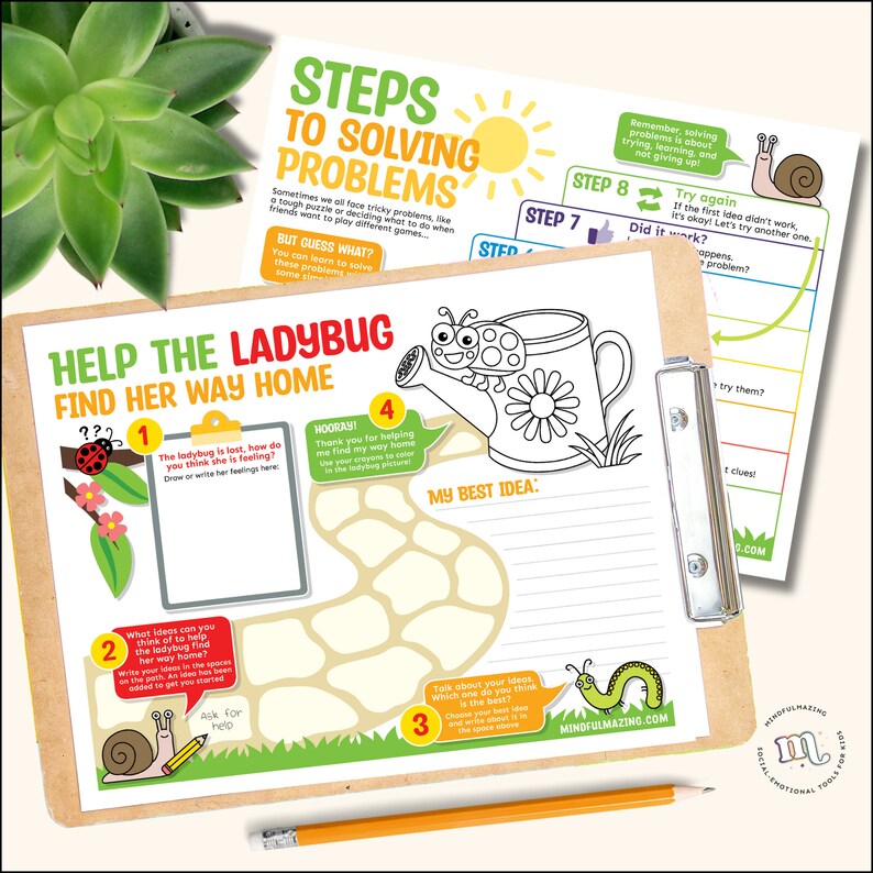 Problem-solving Poster | Life Skills for Kids | Empathy Activity ...