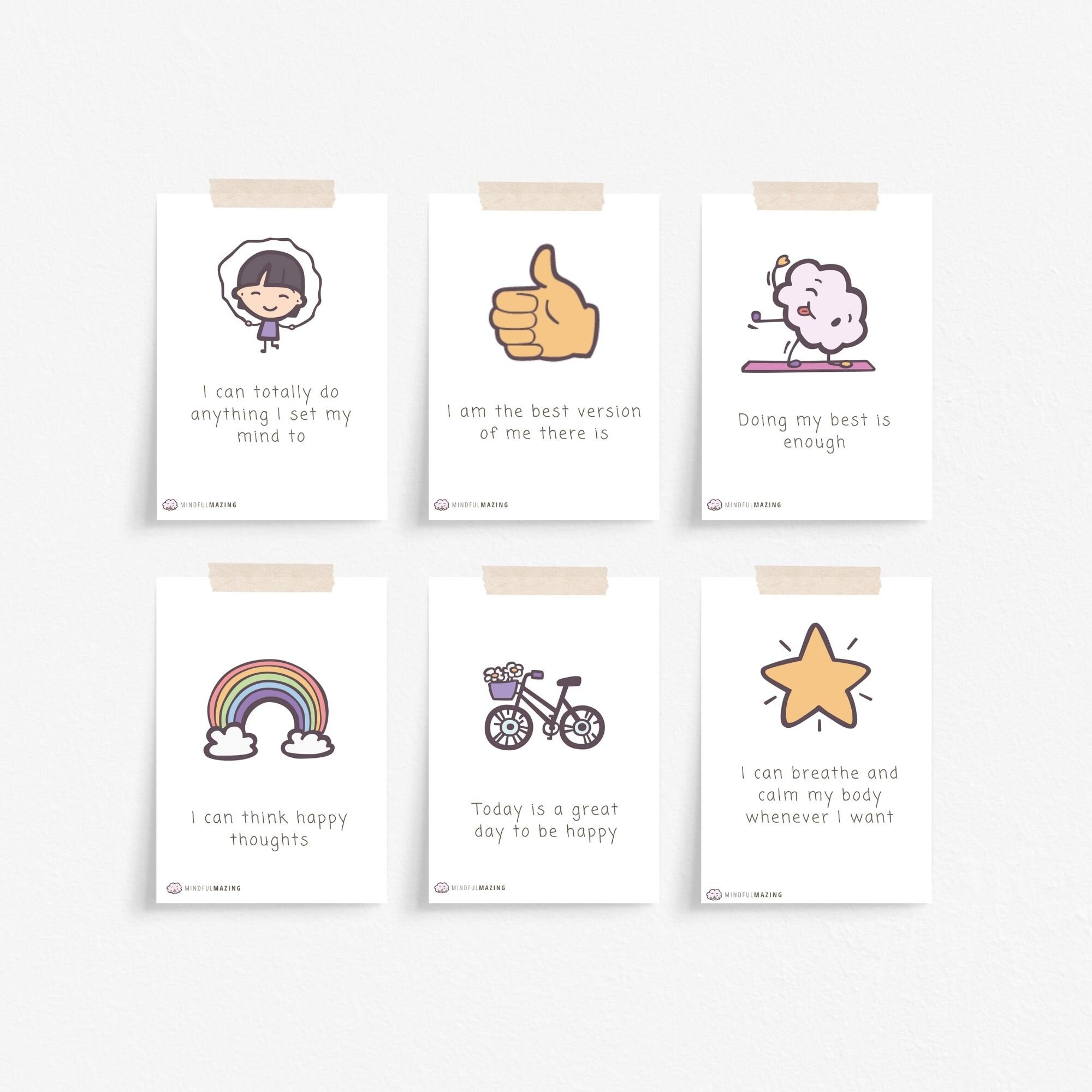 Positive Affirmations for Kids | Affirmation Cards | Affirmation for ...