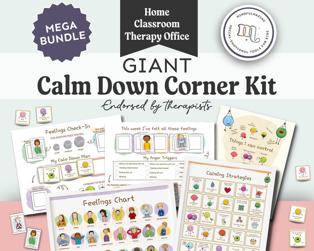 Calm Down Corner Bundle Calming Corner Calm Down Corner - Etsy