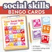 Social Skills BINGO Game | Printable BINGO Game | 30 Players | Social ...
