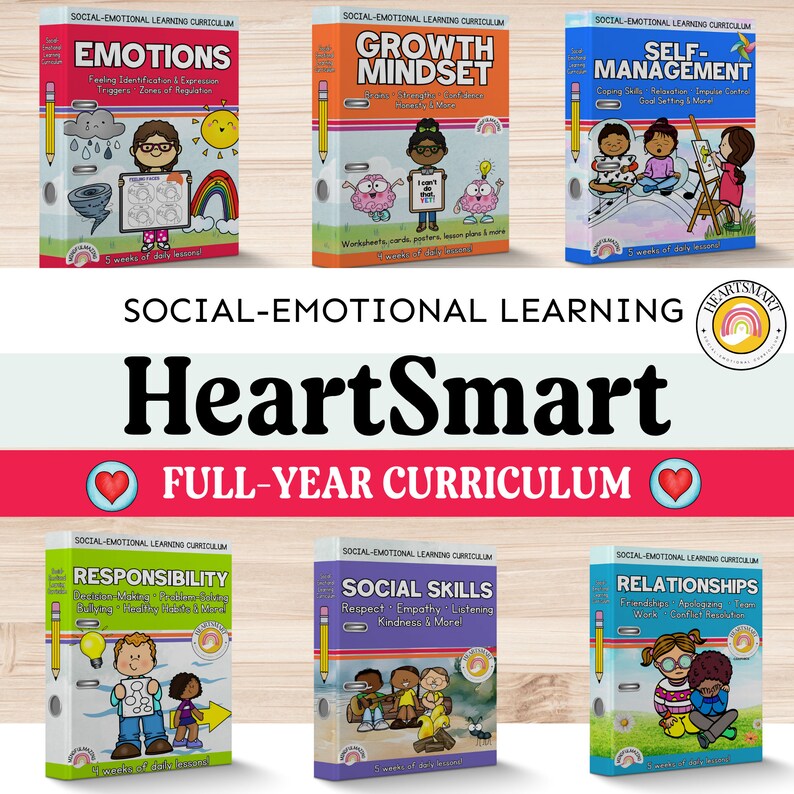 Heartsmart Social Emotional Learning Curriculum - Etsy