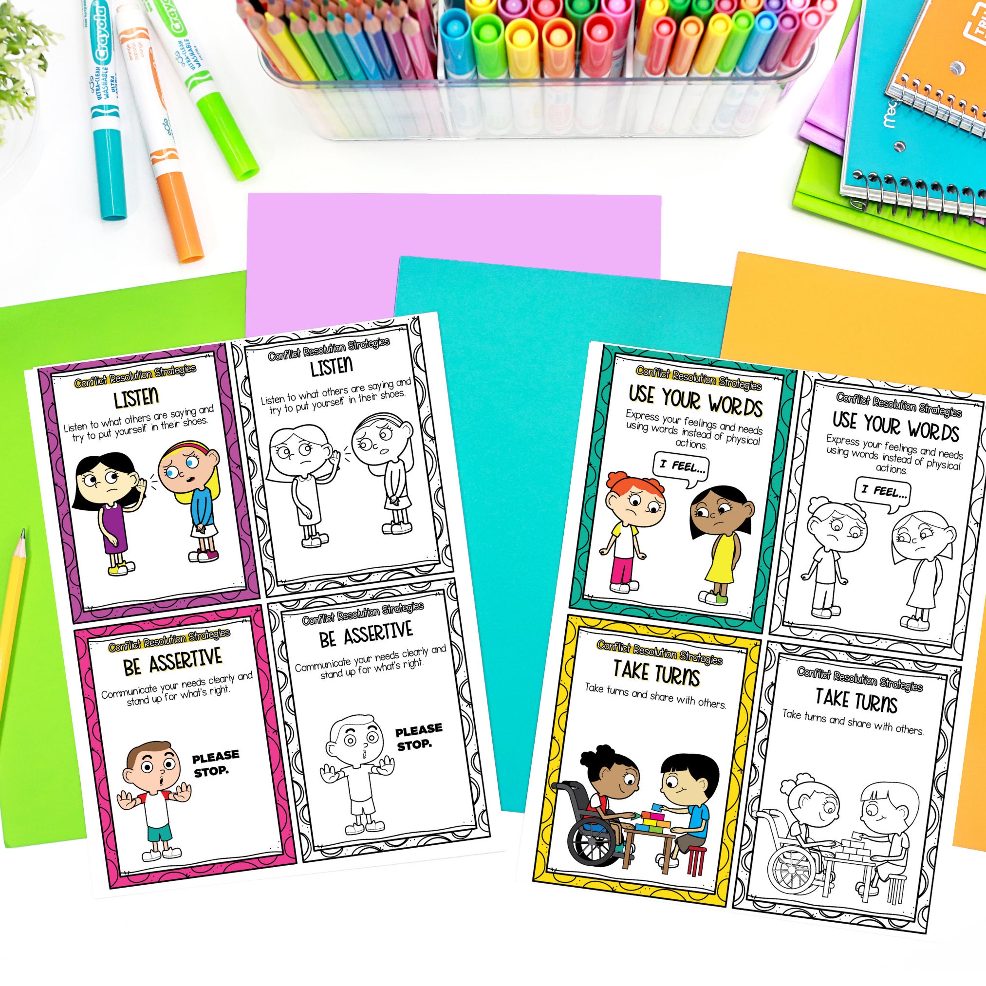 Relationships SEL Unit Friendship Activities Conflict Resolution ...