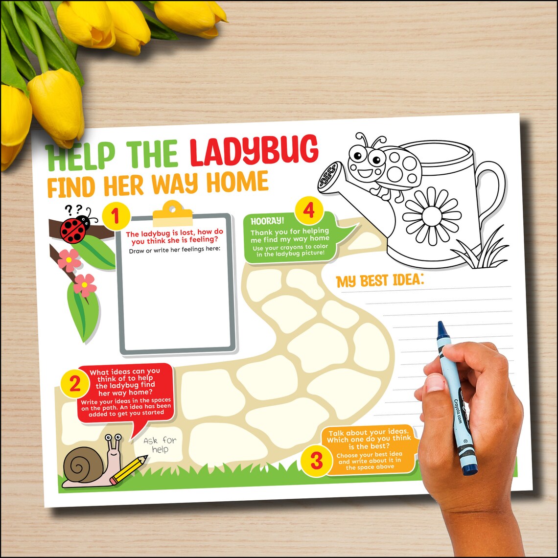 Problem-solving Poster | Life Skills for Kids | Empathy Activity ...