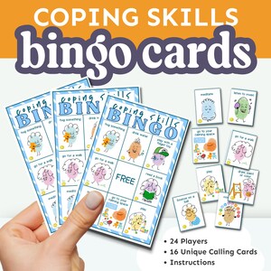 Coping Skills BINGO Game | Printable BINGO Game | Coping Skills ...