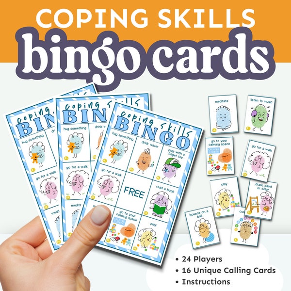 Coping Skills Bingo - Etsy