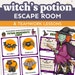 Halloween Escape Room Kit: Witches Potion Team Building Activity ...