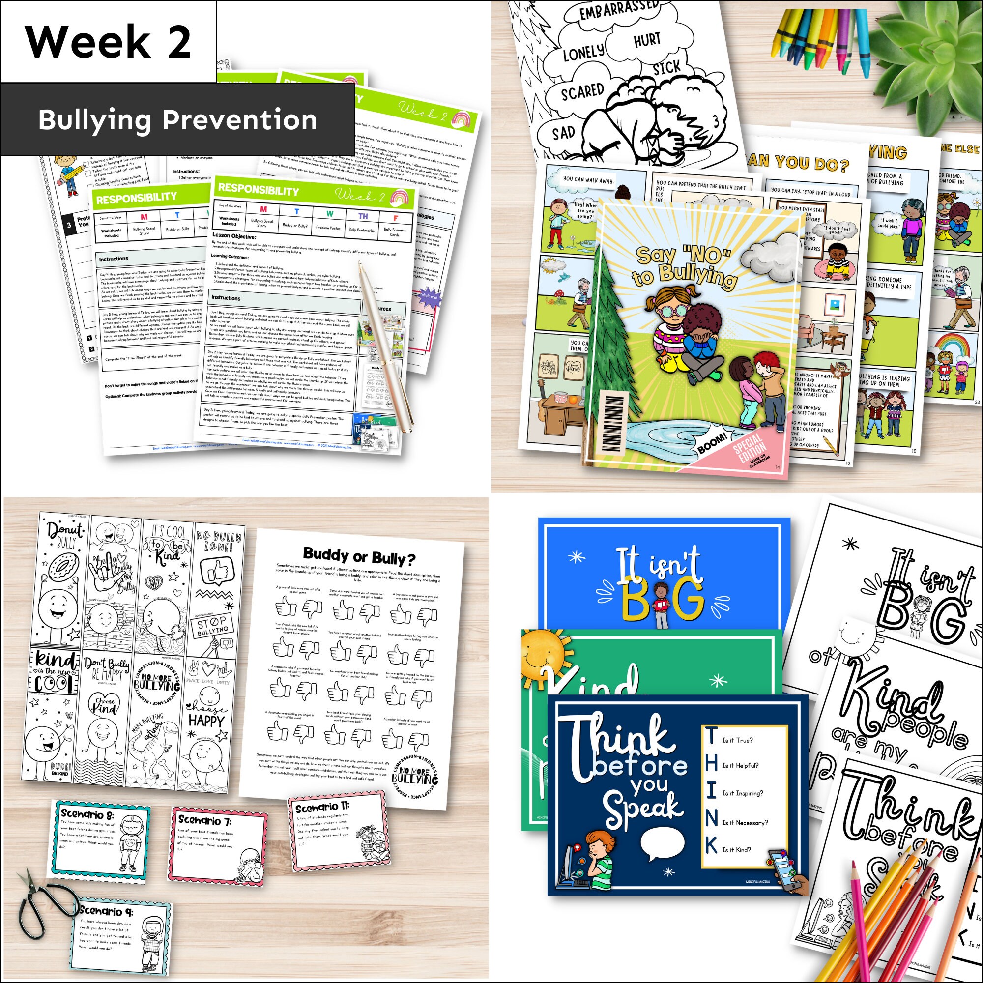 Responsibility Lessons | Responsibility Worksheet| Social Emotional ...