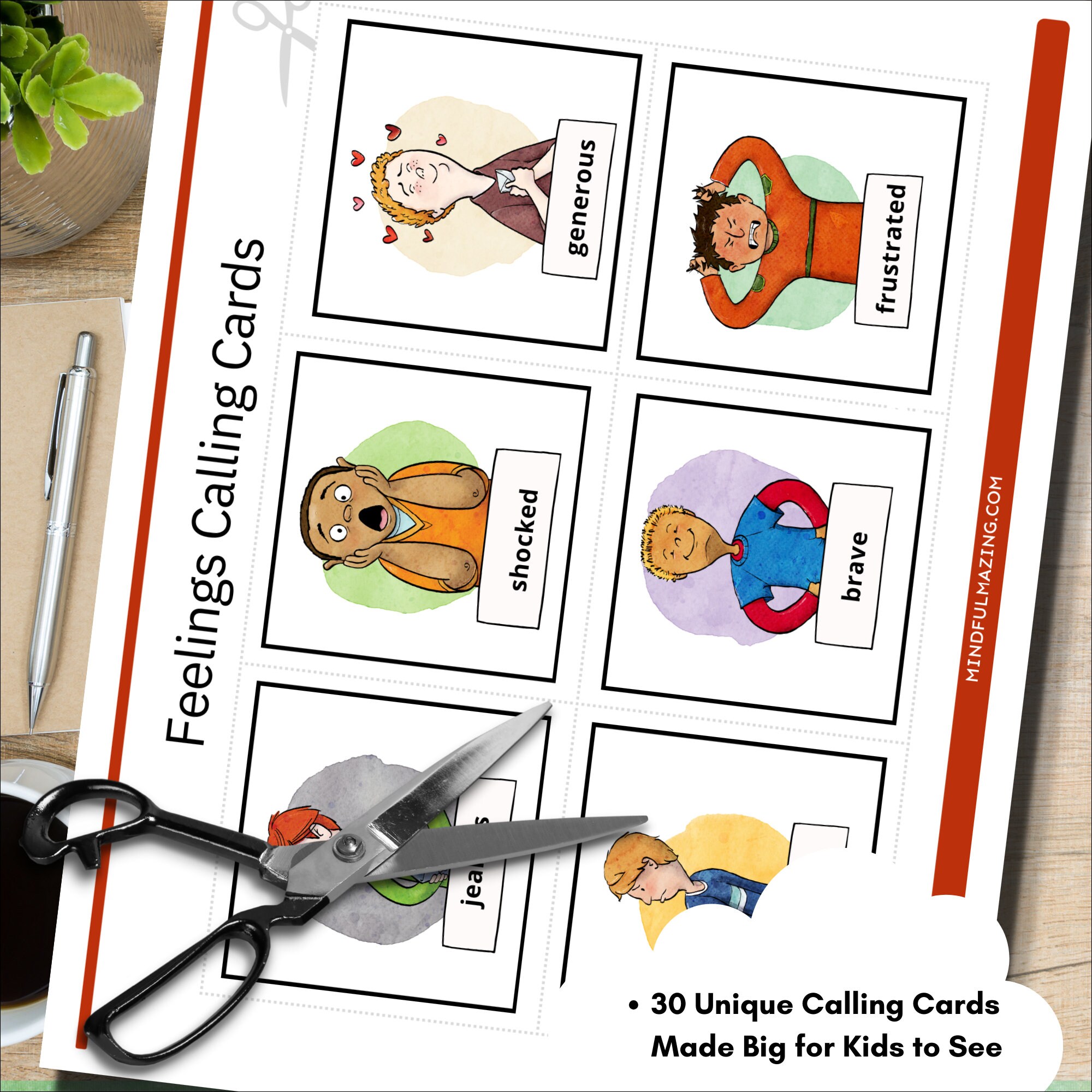 Feelings BINGO Game | Printable BINGO Game | Social Emotional Learning ...