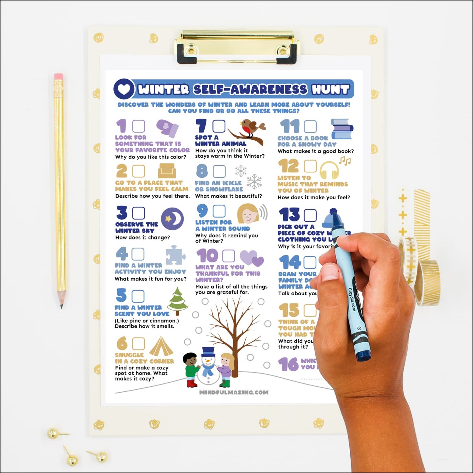 Seasonal SEL Scavenger Hunt for Kids Bundle, Mindfulness Activities for ...