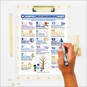 Seasonal SEL Scavenger Hunt for Kids Bundle, Mindfulness Activities for ...