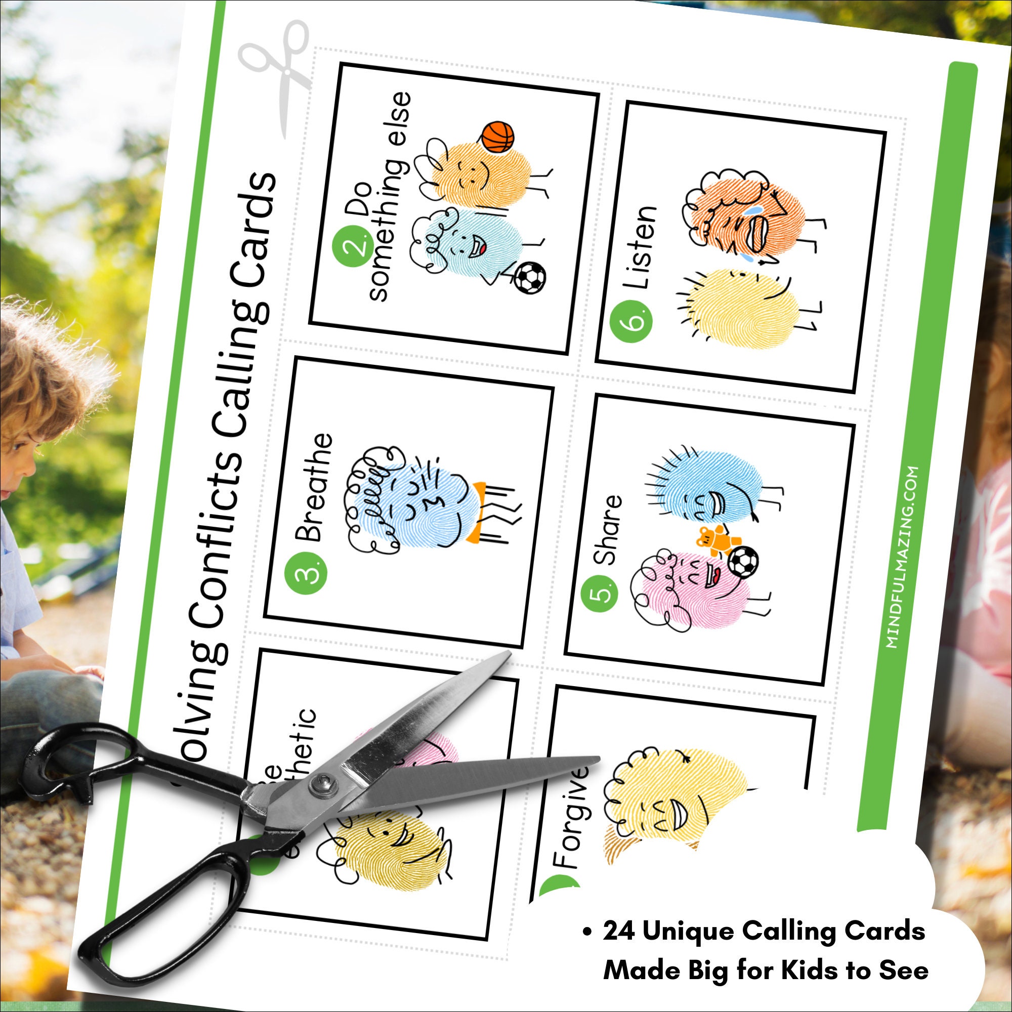 Conflict Resolution BINGO Game | Printable BINGO Game | 24 Players ...