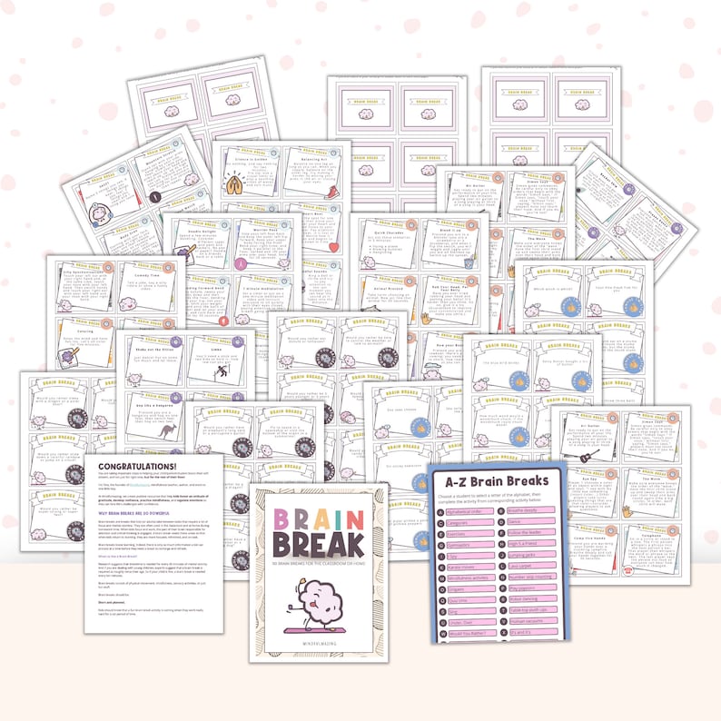 Brain Breaks Cards for Kids | Classroom Management | Movement Breaks ...