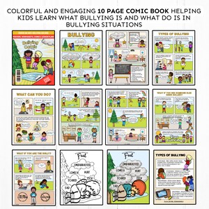 Anti-bullying Activities Bullying Worksheets Comic Positive ...