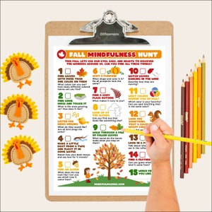 Seasonal SEL Scavenger Hunt for Kids Bundle, Mindfulness Activities for ...