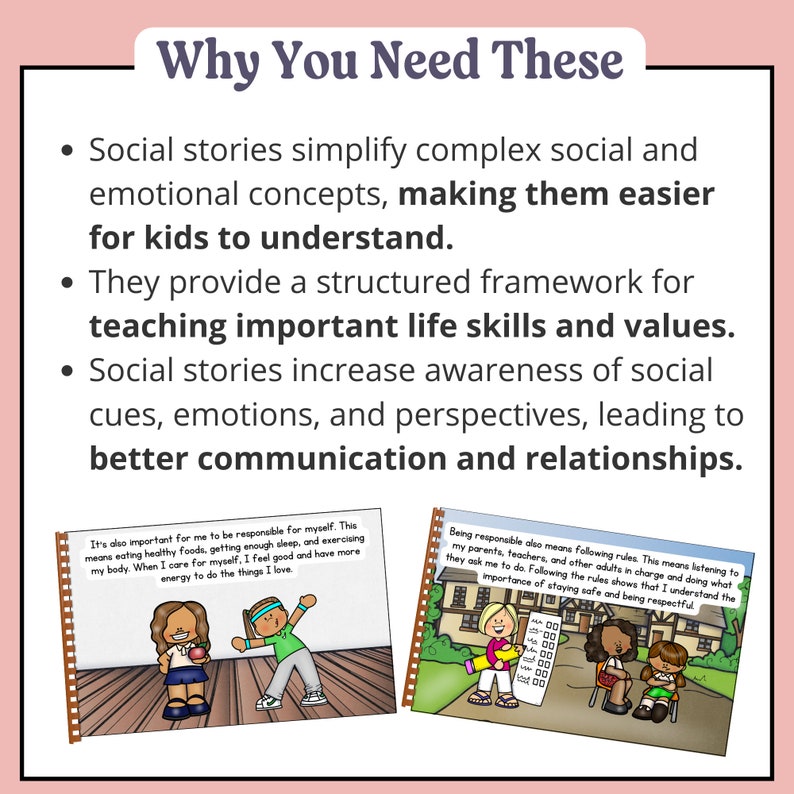 Social Stories Bundle | Social Stories Hitting | Making Friends Social ...